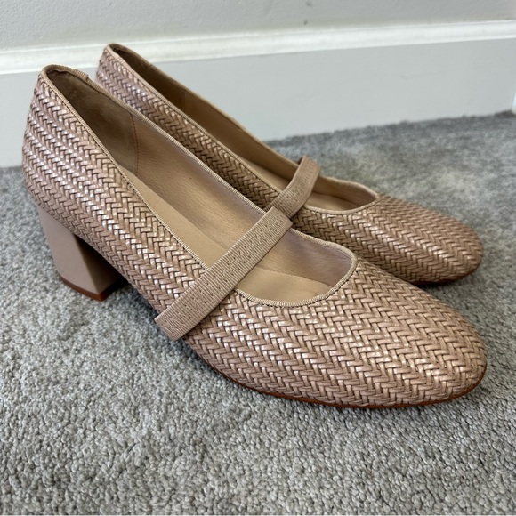 INTENTIONALLY BLANK | Shoes | Intentionally Blank Woven Mary Jane Block ...
